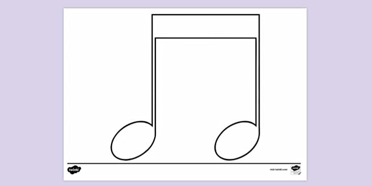Printable Music Colouring Page | Colouring Sheets - Twinkl