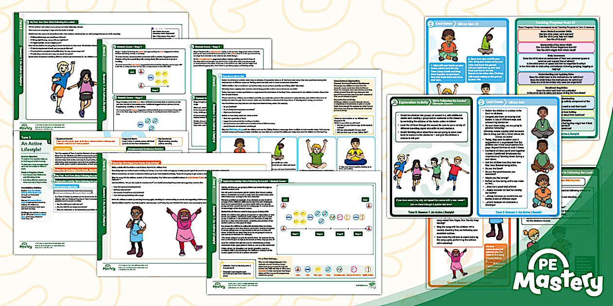 PE Mastery: Nursery PD: S1: An Active Lifestyle! - Twinkl