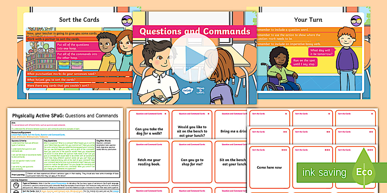 FREE! - 👉 KS1 Move and Learn: SPaG Lesson Pack - Twinkl