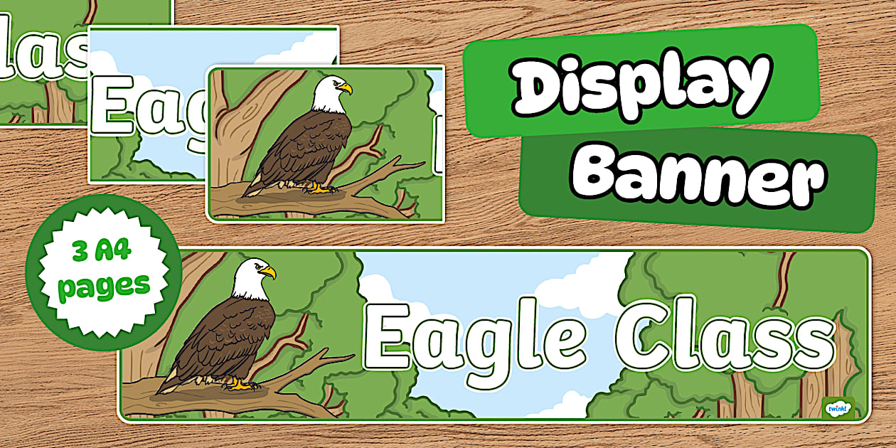 Eagle Themed Classroom Display Banner