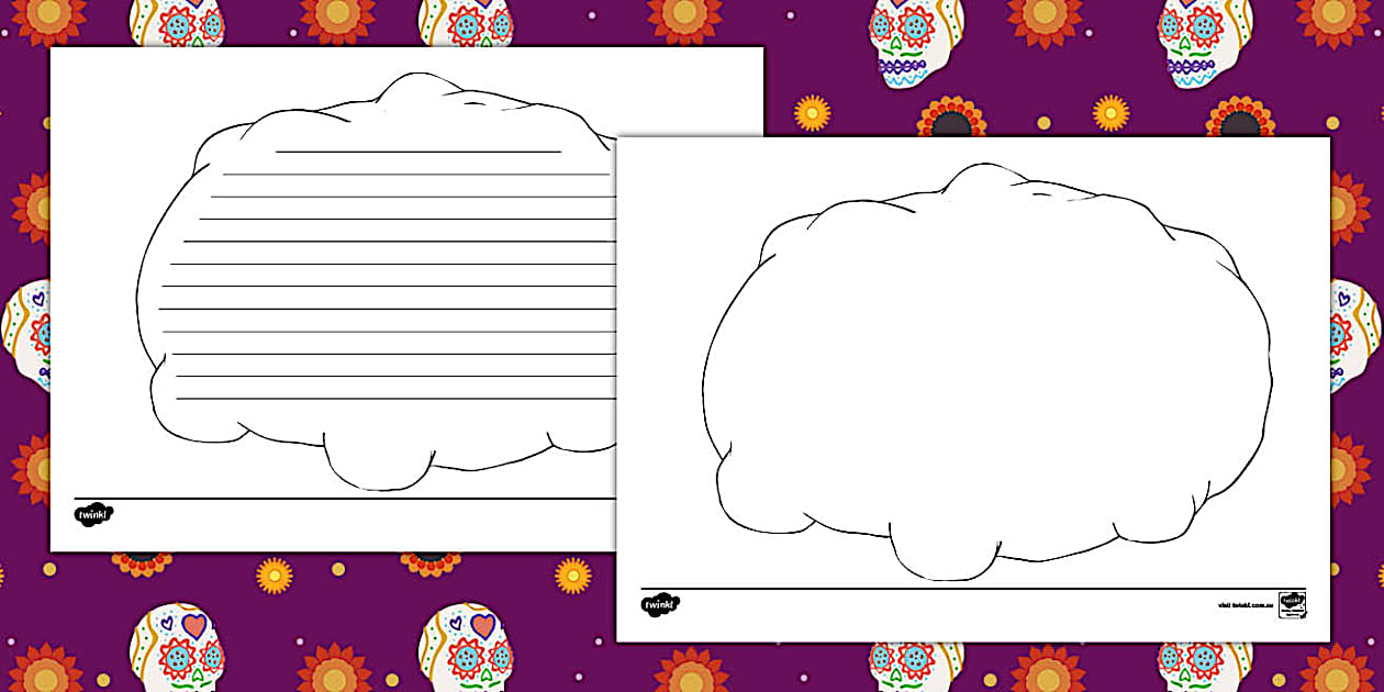 Pan de Muerto Writing Template