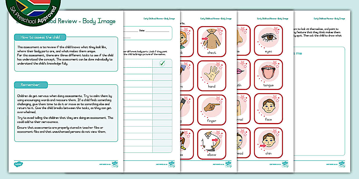 Preschool: Early Childhood Review: Body Image - Twinkl