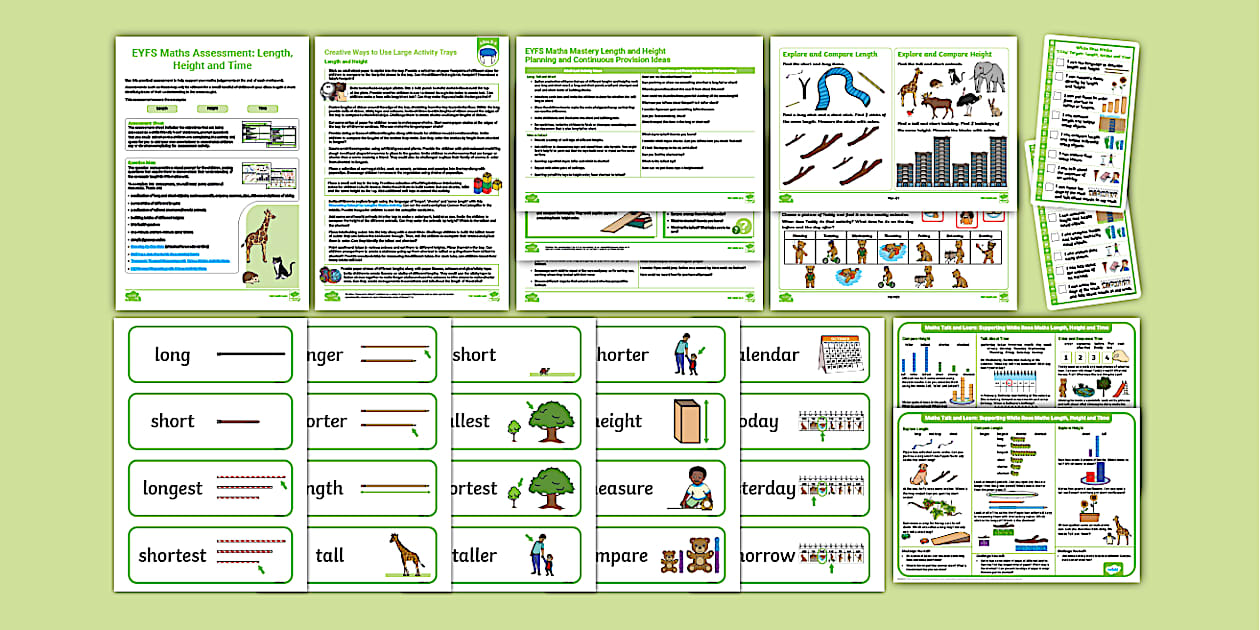 👉 EYFS Planning & Assessment Length, Height & Time (WRM)