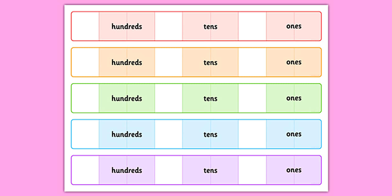 Expander Place Value Template - Parents - Maths - Twinkl