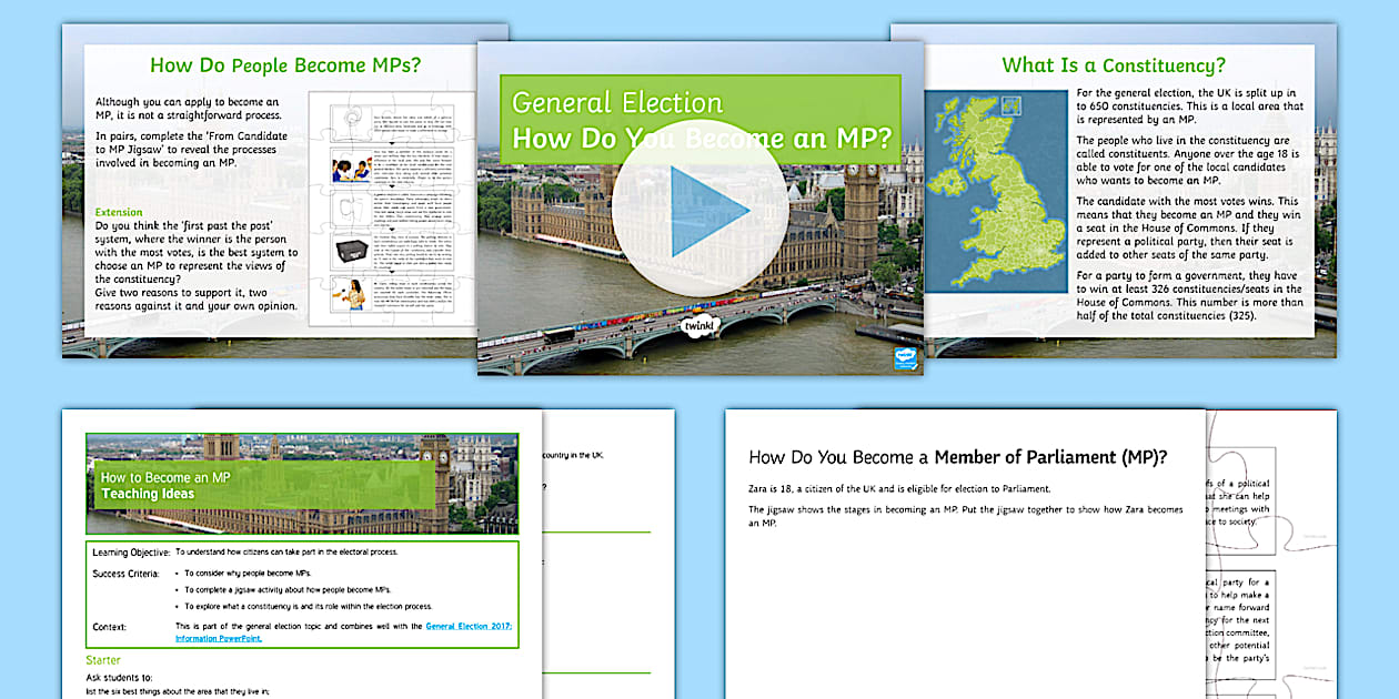 How Do You Become an MP? Lesson Pack - Secondary - Event - General Election