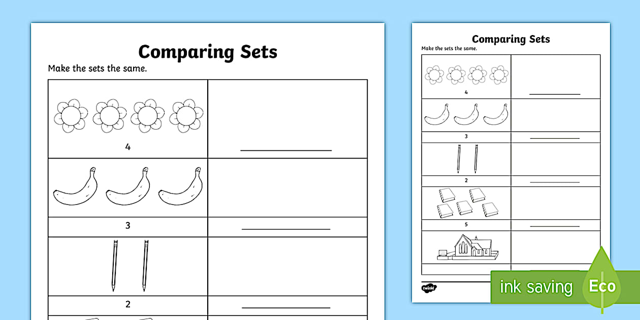 Drawing Equivalent Sets 0-5 Worksheet (teacher made)