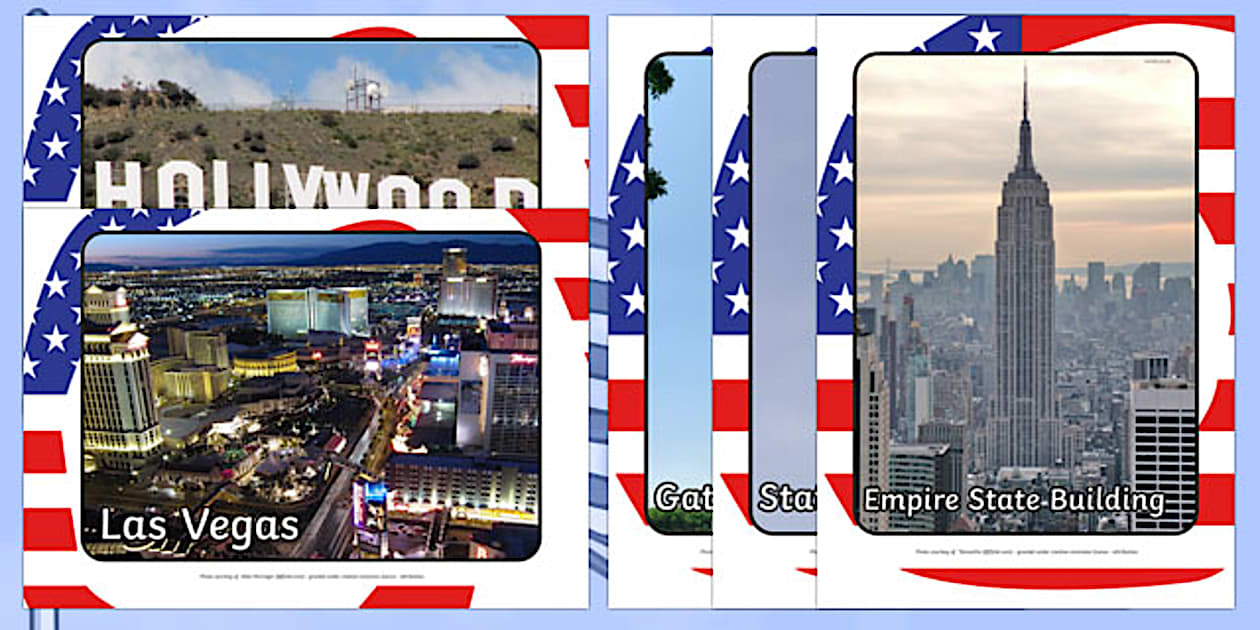 American Landmarks Display Photos (teacher made) - Twinkl