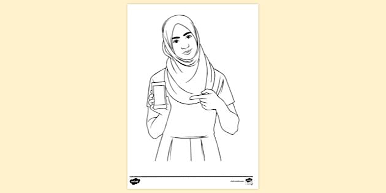 Can I Use My Mobile Phone Colouring Sheet Colouring | Colouring Sheets