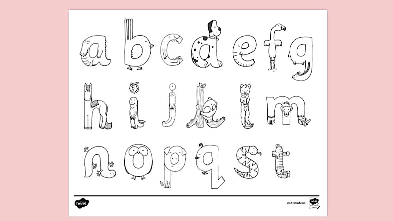 Cute Alphabet Colouring | Colouring Sheets (teacher made)