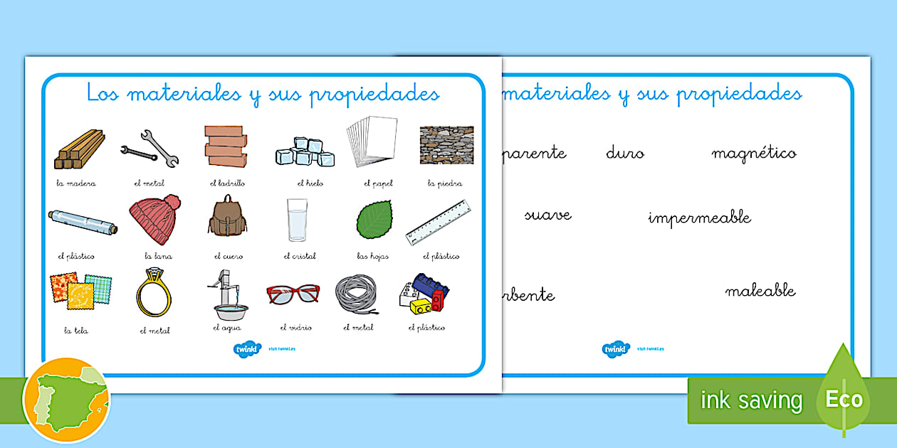 Black and White Tapiz de vocabulario: Los materiales y sus propiedades Black and White Tapiz de vocabulario: Los materiales y sus propiedades