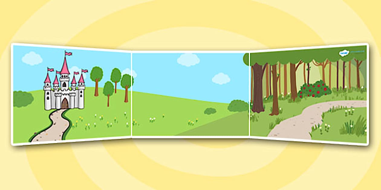 Traditional Tales Themed Small World Background - Twinkl