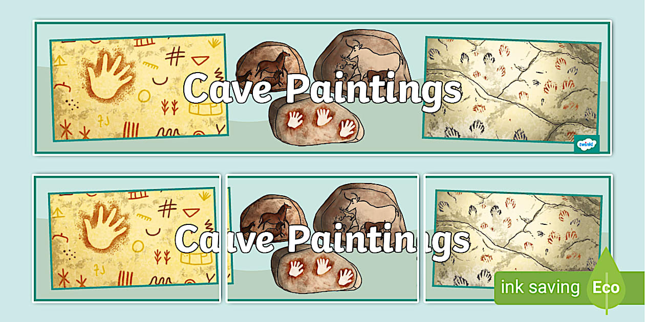 Cave Paintings Display Banner, Cave Paintings, Display