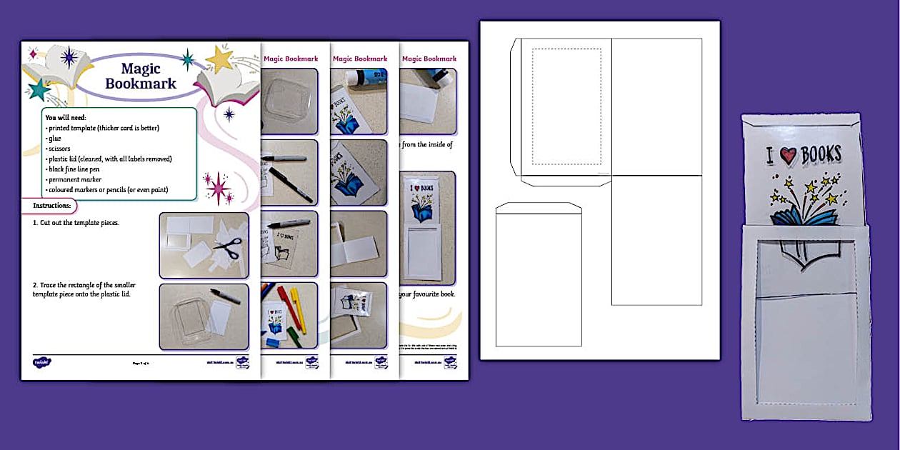 Magic Bookmark Craft (teacher made) - Twinkl