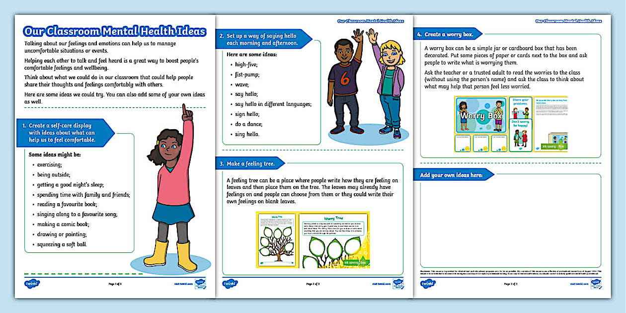 Our Classroom Mental Health Ideas KS1