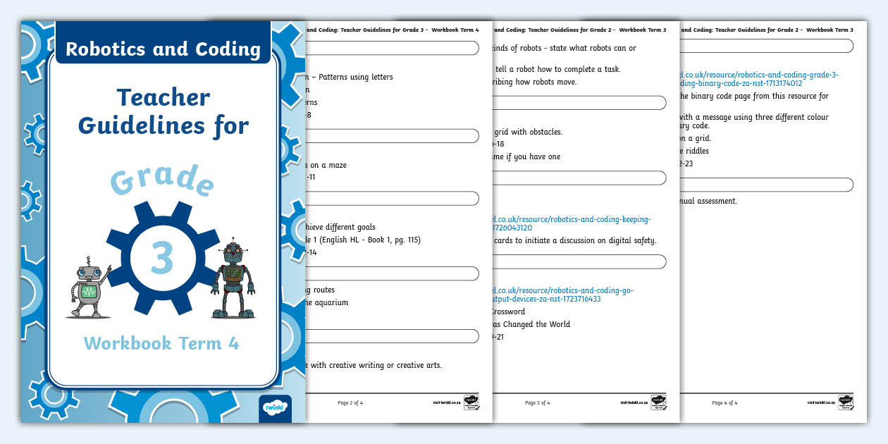 Robotics and Coding - Teacher Guidelines Grade 3 Term 4
