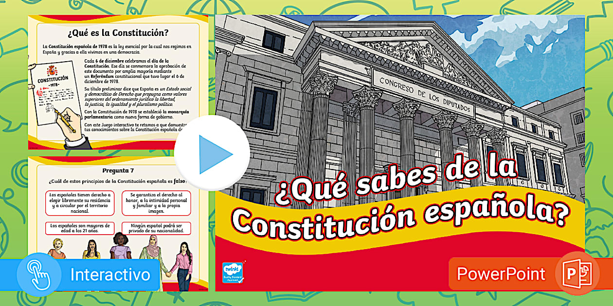 Juego interactivo: ¿Qué sabes de la Constitución española?