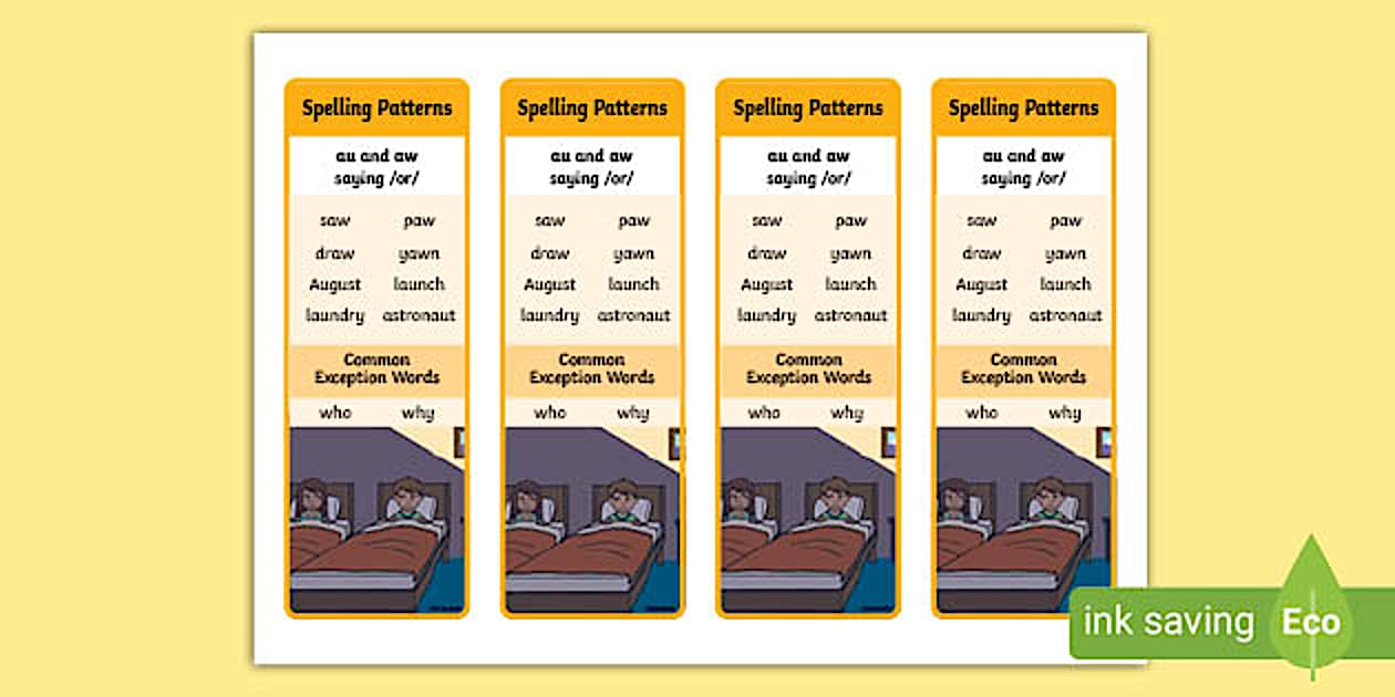 Editable Level 5 Week 15 Spelling Bookmarks - Twinkl