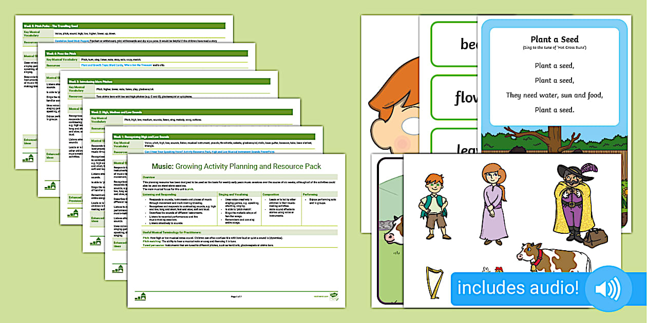 EYFS Growing Music Activity: Planning and Resource Pack