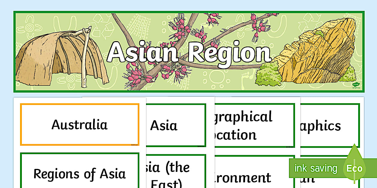 Asian Region Display Pack - Twinkl