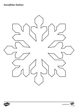 Snowflake Outlines (teacher made)