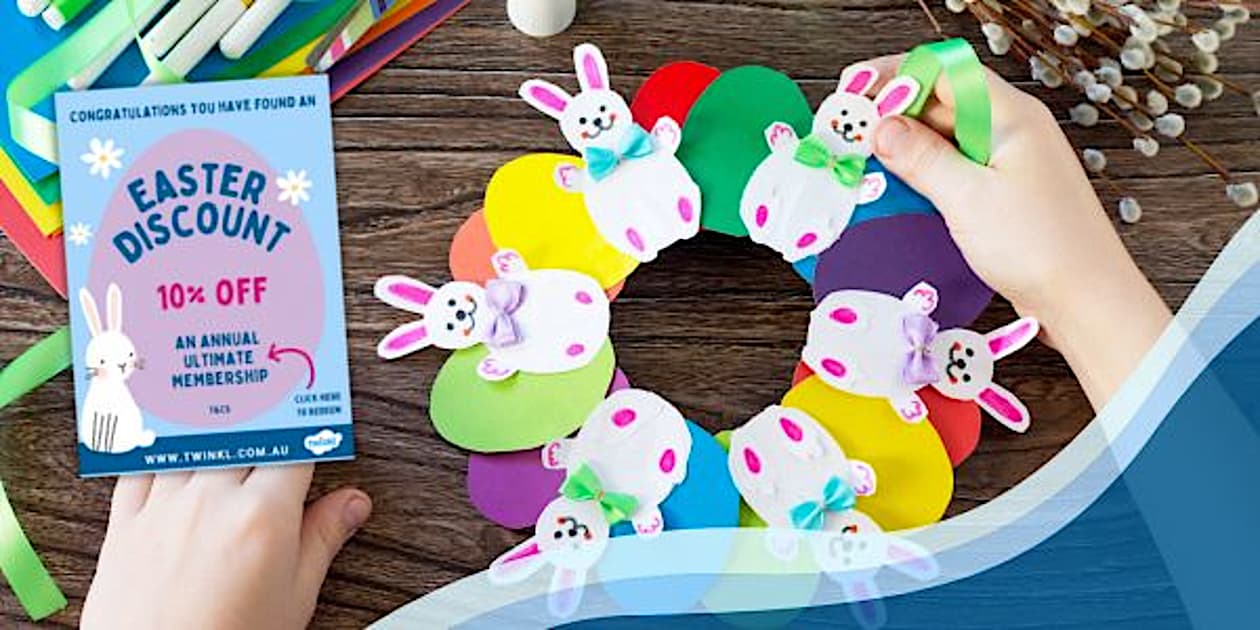 Happy Easter Printable (teacher made) - Twinkl