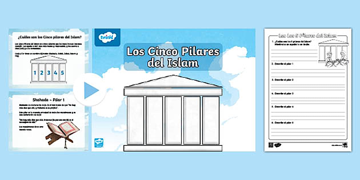PowerPoint escolar Los 5 pilares del Islam - Twinkl Colombia