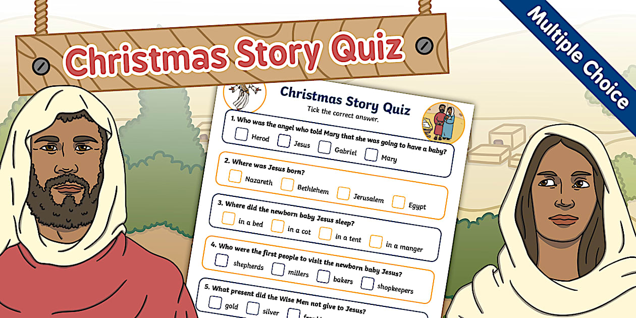 Christmas Story Quiz - KS1 - Twinkl