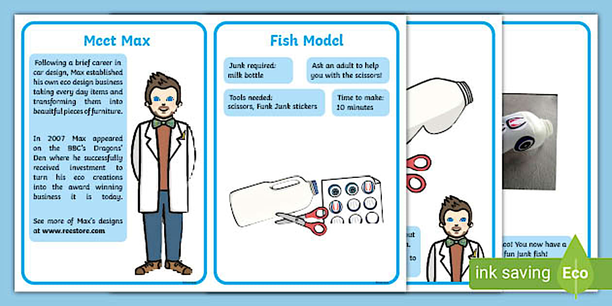 Cursive Max's Models Fish Model (professor feito) - Twinkl