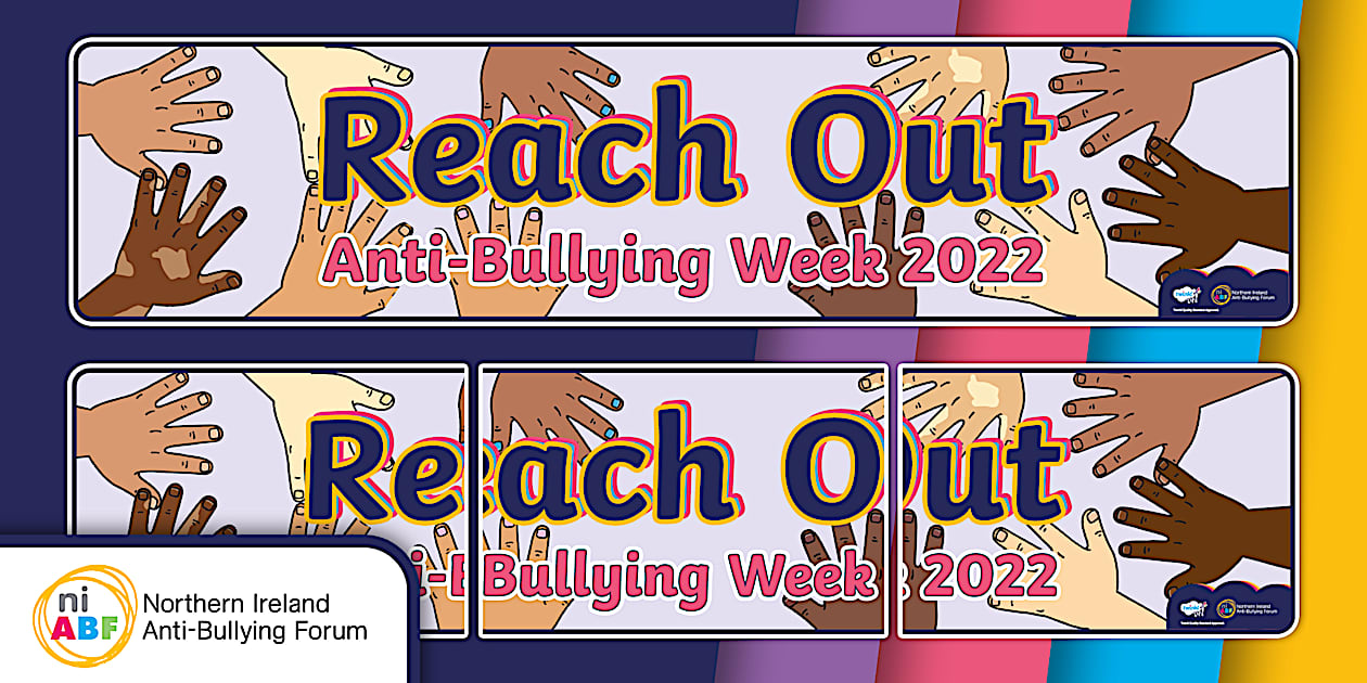 FREE! - 'Reach Out' Anti-Bullying Week 2022 Display Banner