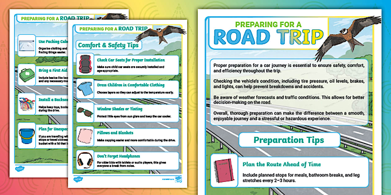Parent Guide: Preparing for a Road Trip (teacher made)