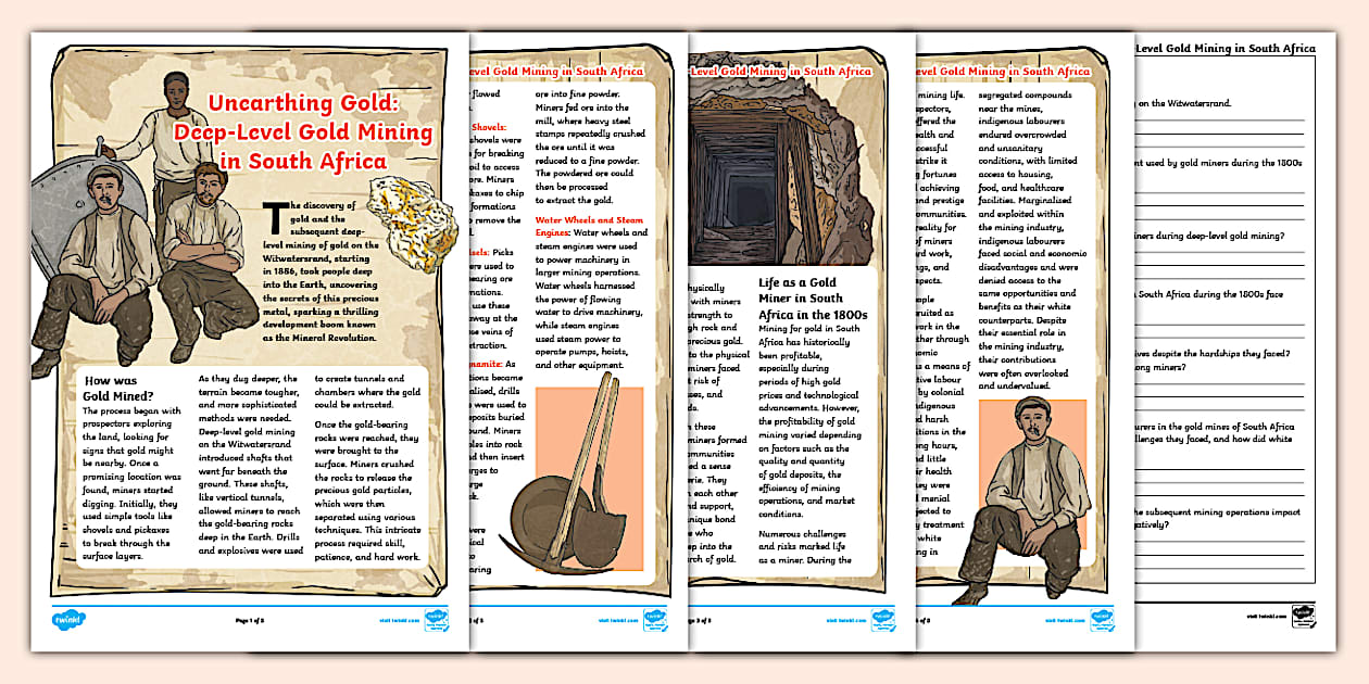 Unearthing Gold: Deep-Level Gold Mining in South Africa