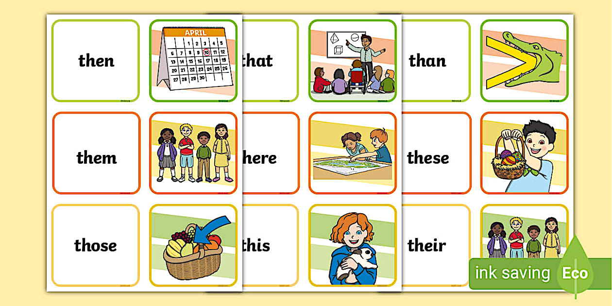 Initial Voiced th Sound Matching Cards (öğretmen yaptı)