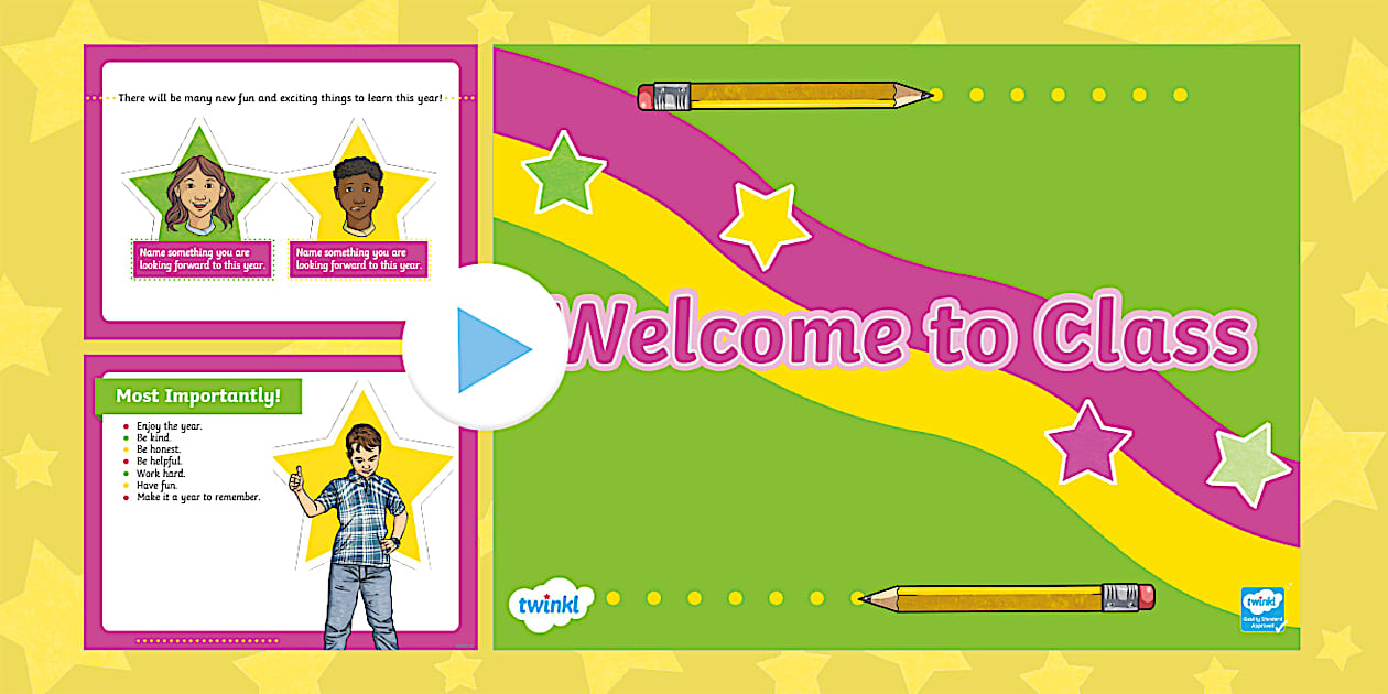Welcome to Our Class PowerPoint | Twinkl Classroom Management