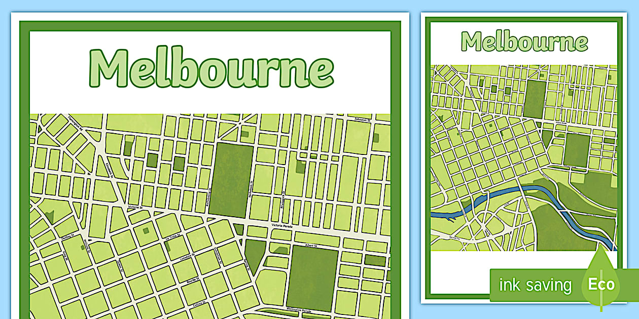 Melbourne Map PDF | Twinkl Geography Resources - Twinkl