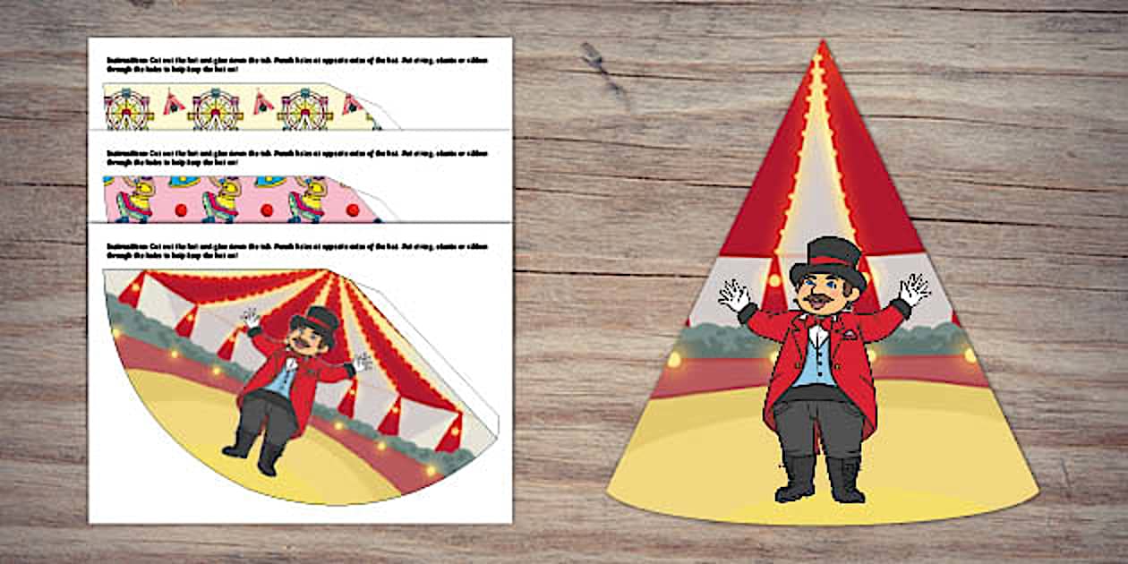 Circus Party Hats | Twinkl Party (teacher made) - Twinkl