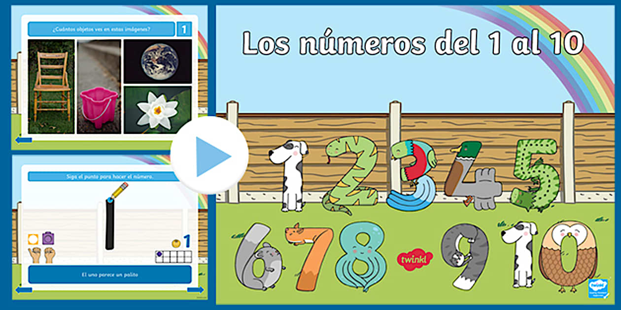 Presentación: Los números del 1 al 10 - Twinkl