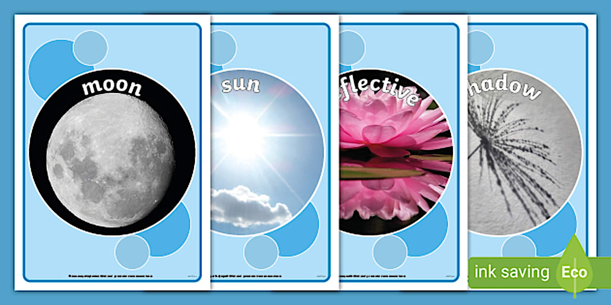 Light and Dark Display Photo Cut Outs (teacher made)