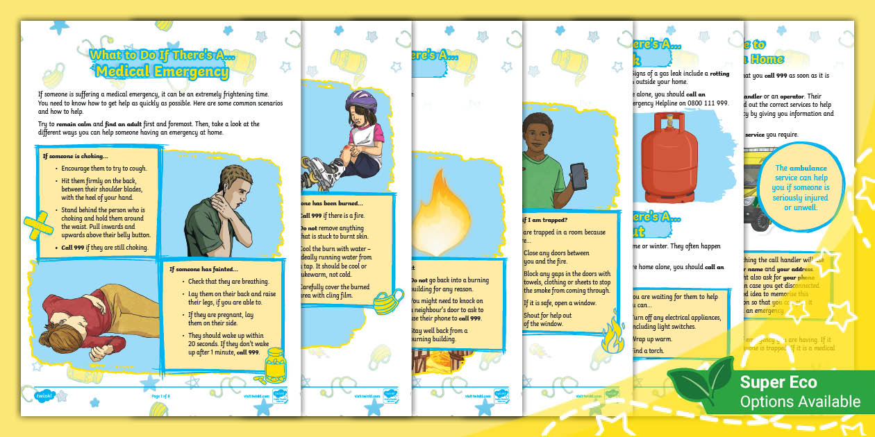 My Home Emergency Plan (Ages 7 - 11) (l'enseignant a fait)