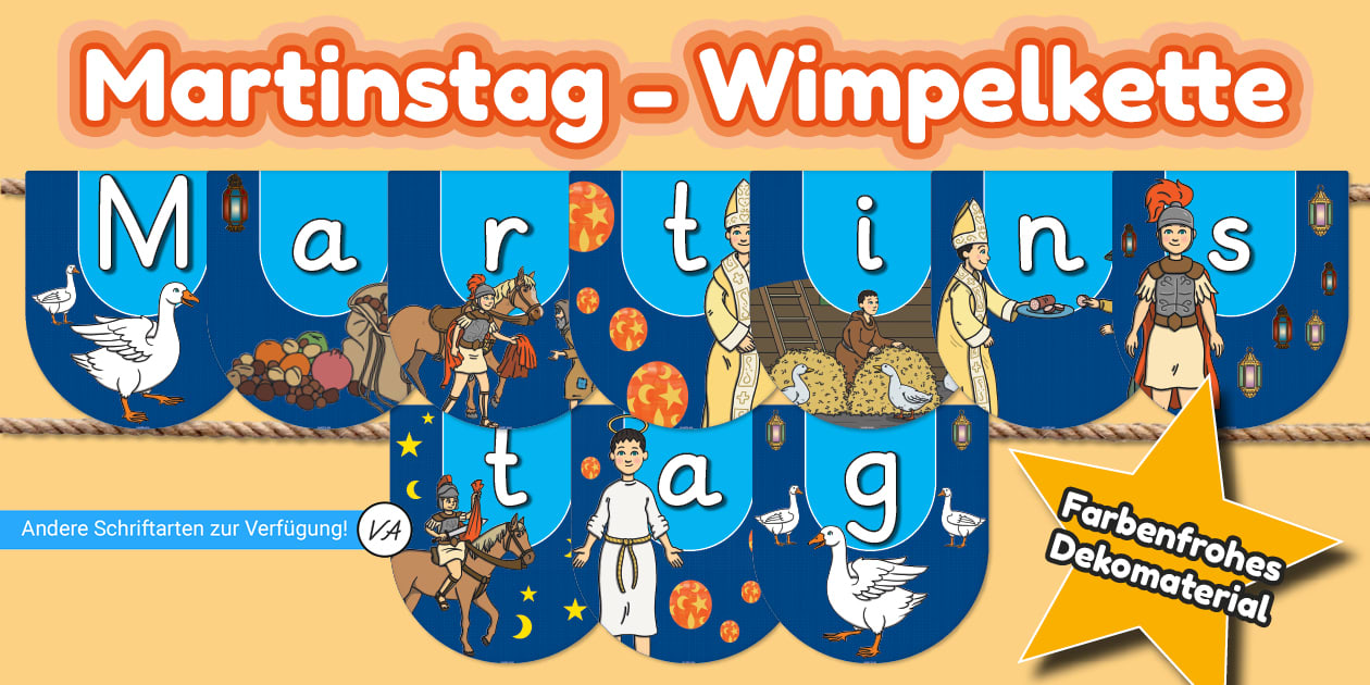 Martinstag - Wimpelkette