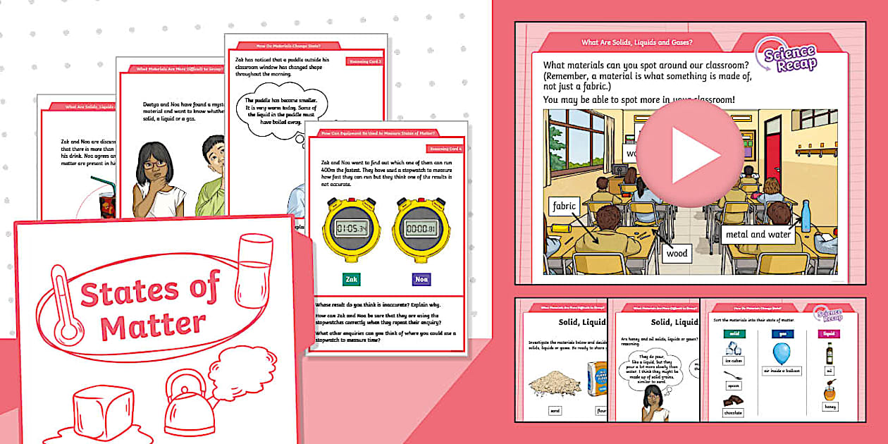 Step into Science: Y4: Autumn: Block 3: States of Matter: Steps 1 to 10
