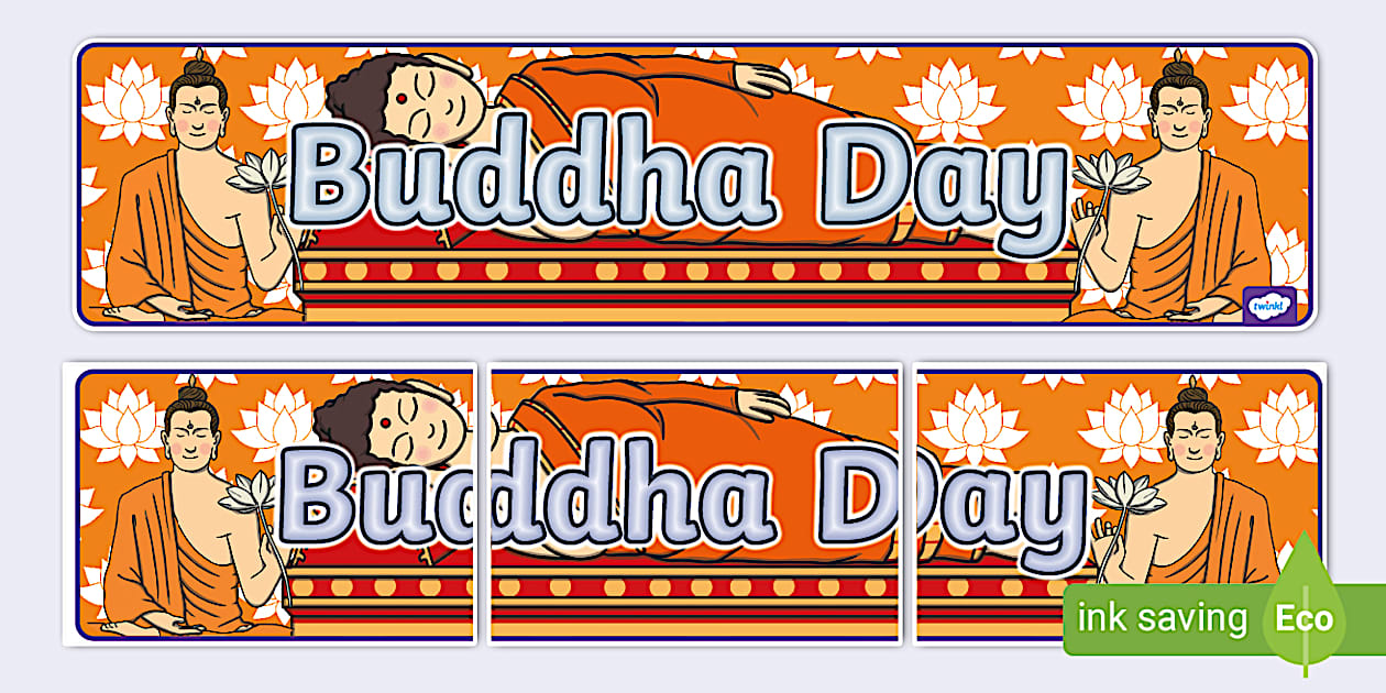 Buddhism: Buddha Day Display Banner (Teacher-Made) - Twinkl