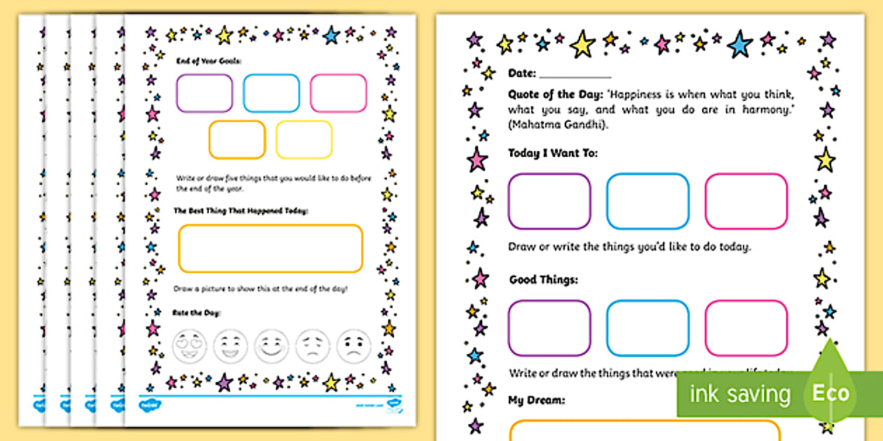 Wellbeing Weekly Journal Pack 3 (5-7) (teacher made)