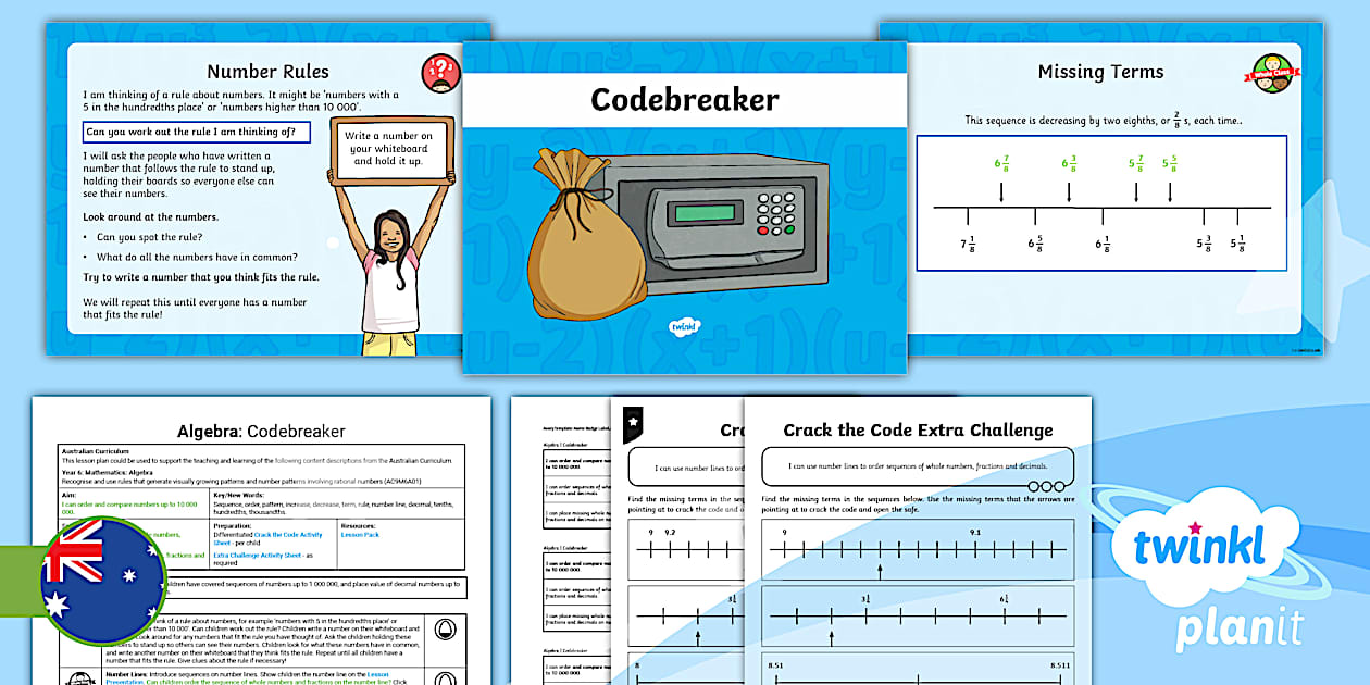 Year 6 Algebra: Number Sequences Lesson 3 (teacher made)