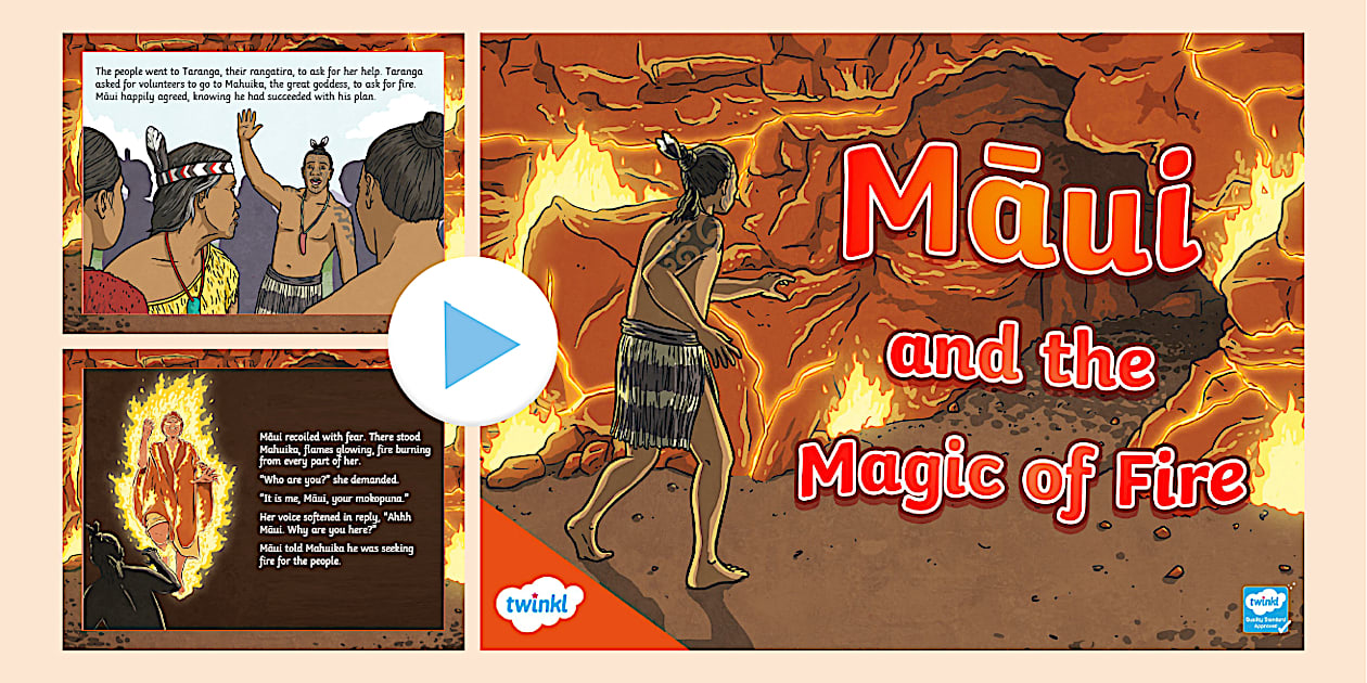 Māui and the Magic of Fire PowerPoint (teacher made)