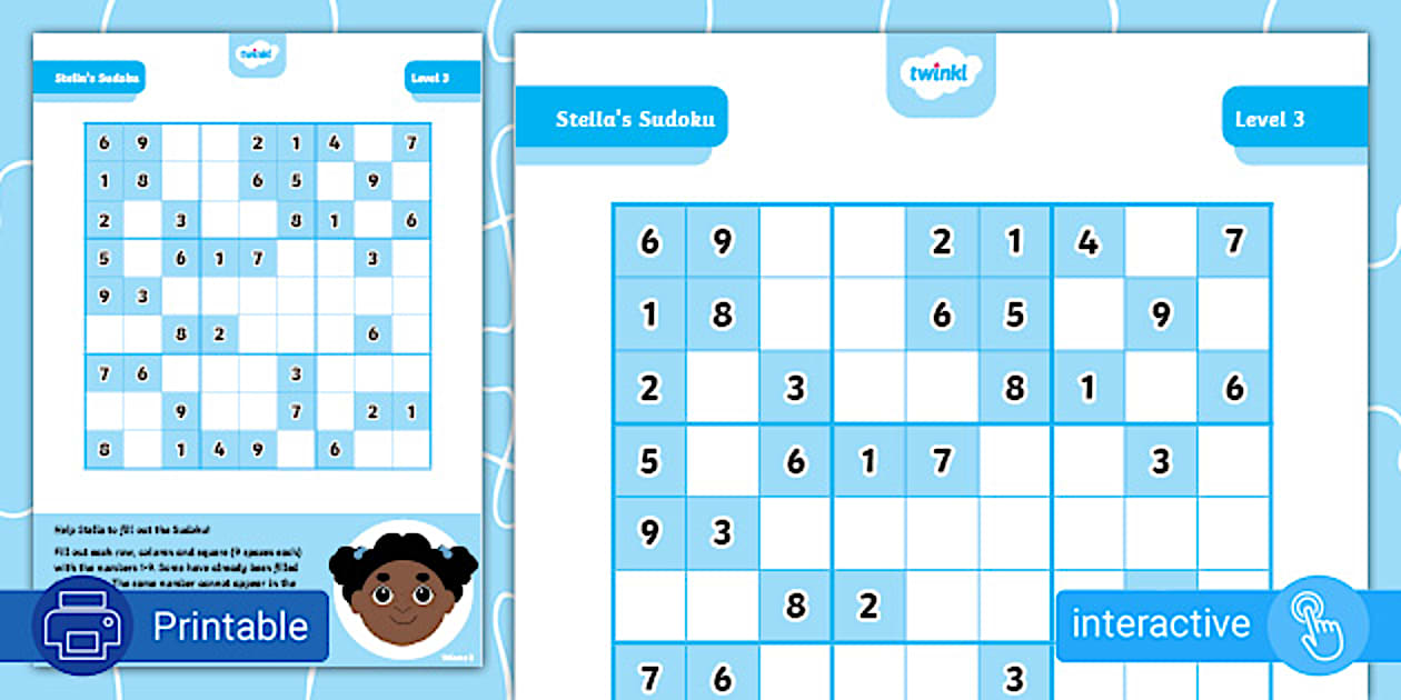 Stella’s Sudoku - Volume 2 - Logic Puzzles For Kids – Twinkl