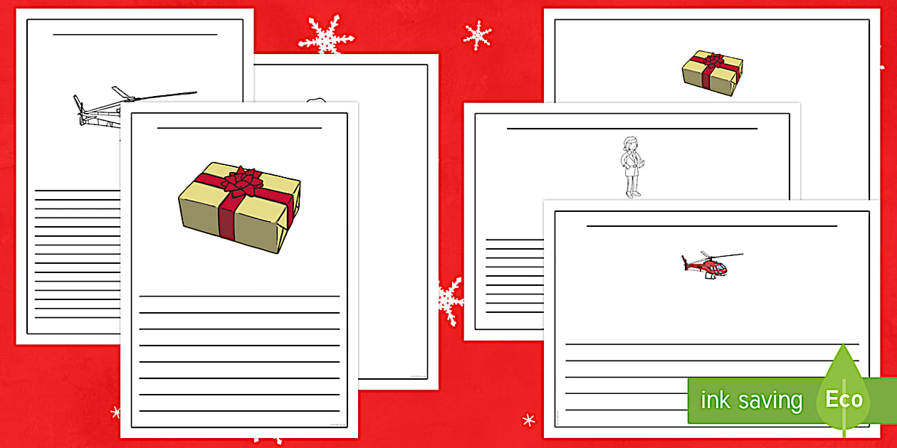 Mrs Claus Writing Frames (teacher made) - Twinkl