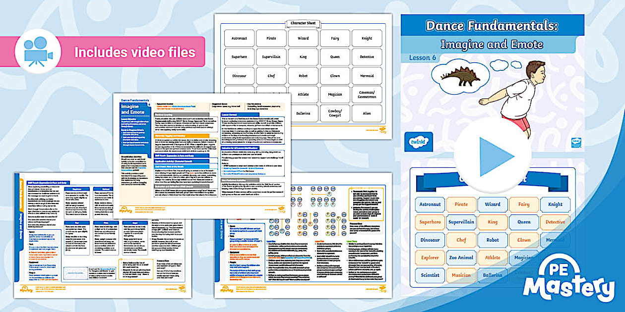 Grade 3 Dance Fundamentals Lesson 6 - Imagine and Emote