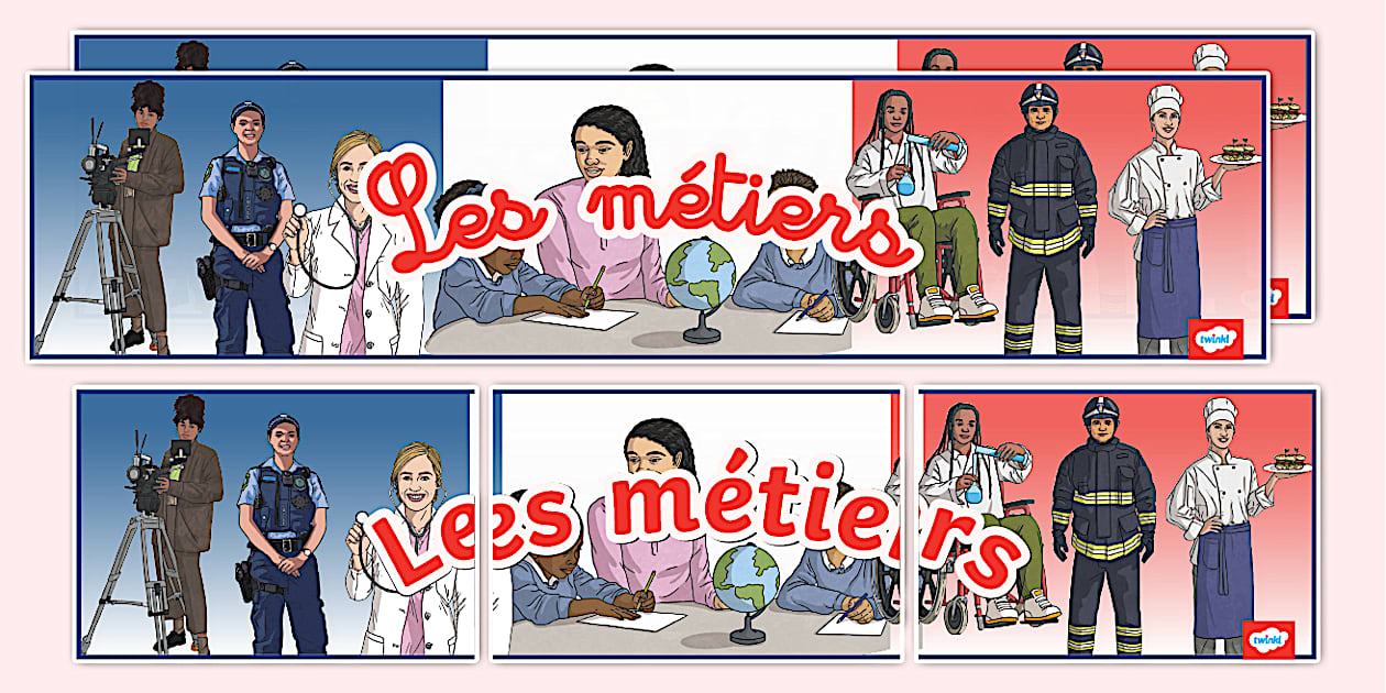 Banderole d'affichage : Les Métiers (teacher made) - Twinkl