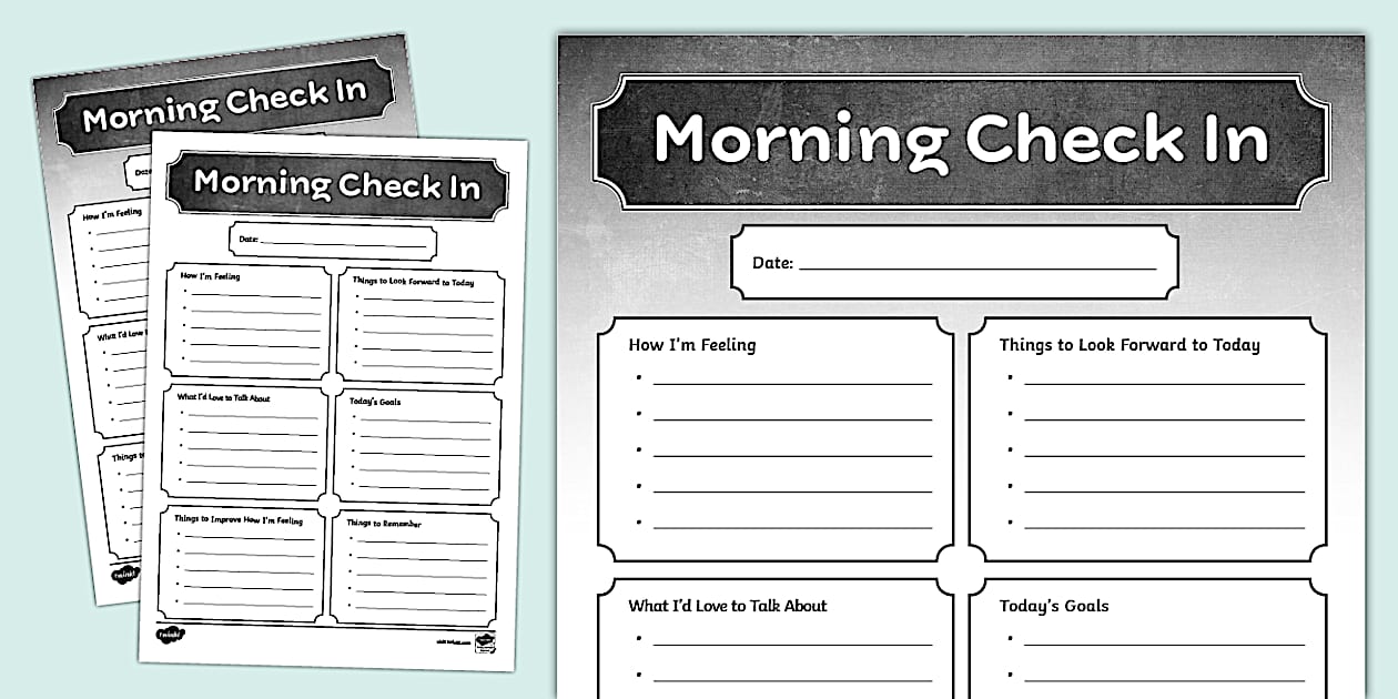 Chalkboard-Themed Morning Check-In Activity (teacher made)