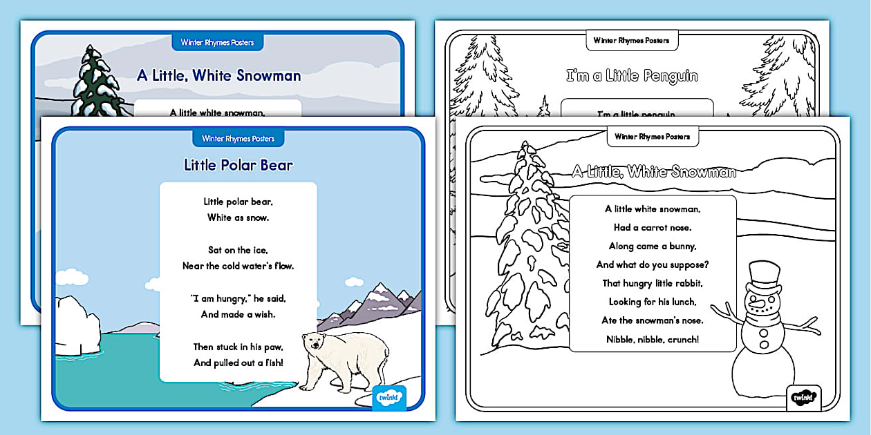 Winter Song Lyrics | Winter Resource | Twinkl USA - Twinkl